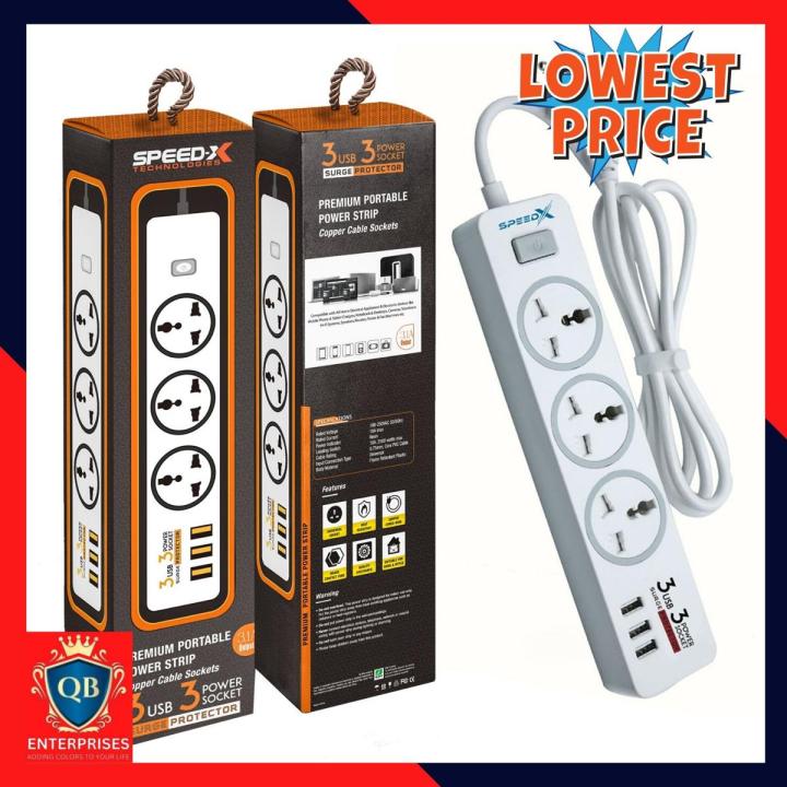 Surge Protector with USB – Power Extension Strip with USB - 303pu Speed ...