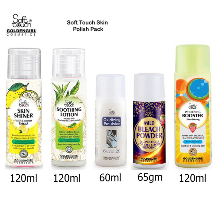 Soft Touch Skin Polish Set Pack Of 5 Pieces Skin Shiner Booster ...