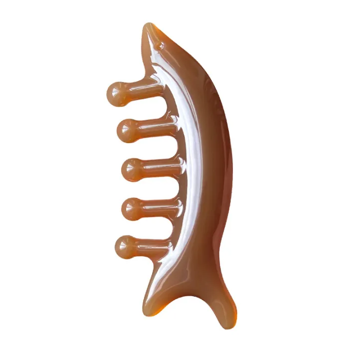 Head Massage Comb Guasha Stick Shark Comb Head Body Pressure Massage ...