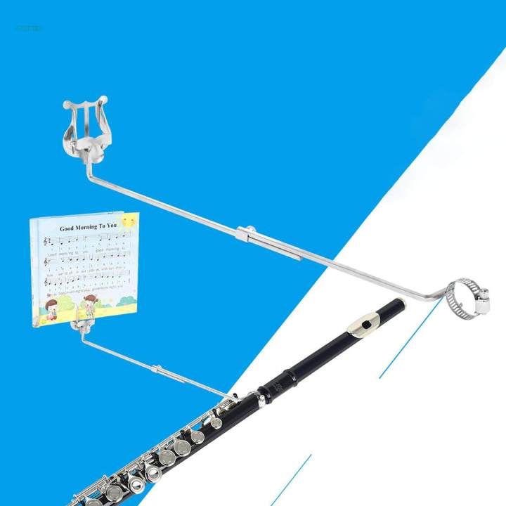 Clamp on Stand Sheet Music Clip for Trombone Wind Instruments Marching ...