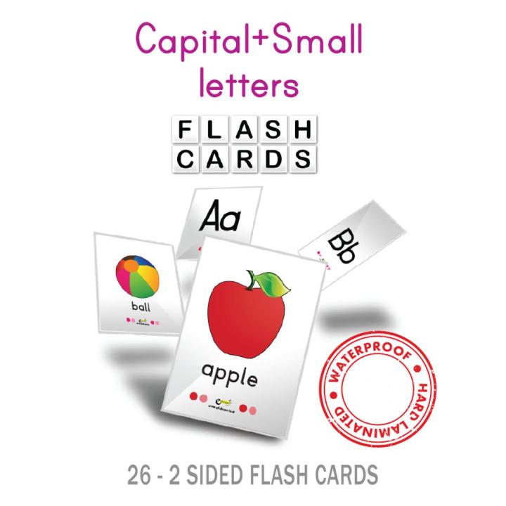 CAPITAL + SMALL LETTERS FLASH CARDS - 8016 | Daraz.pk