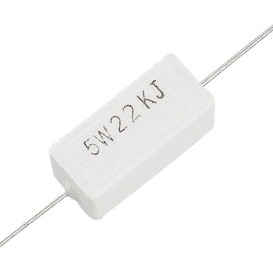 10 Pcs Ceramic Cement Resistor 5 Watt 22K | Daraz.pk
