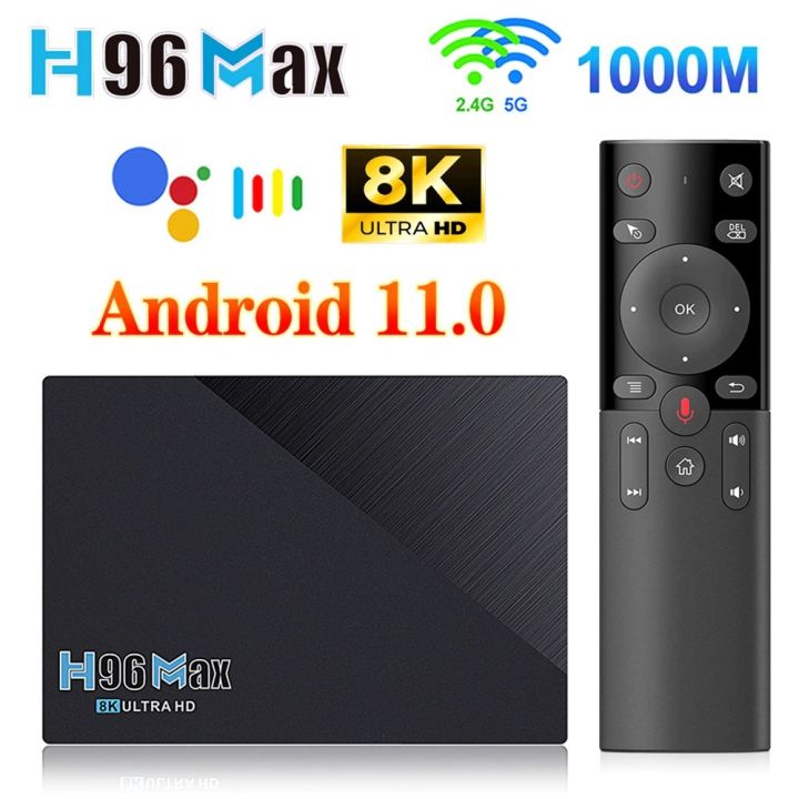 H96 MAX Smart TV Box- 8GB RAM, 64GB Storage, Quad-Core 4K Ultra HD ...