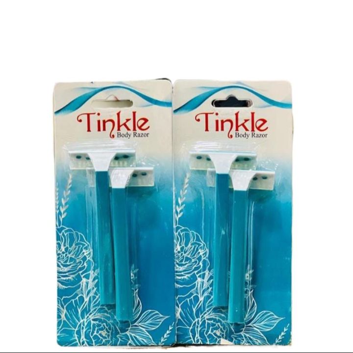 Tinkle Body Razor, 2-Pack – Moisture-Balanced Dual-Edge Razor for Women ...