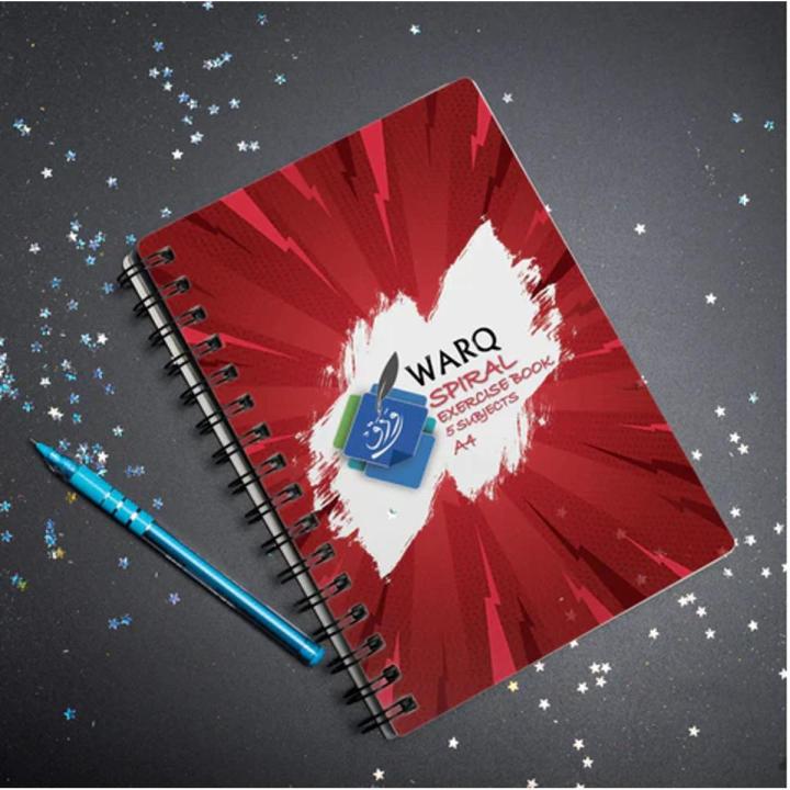 Warq Spiral 5 Subject and 6 Subject REGISTER copy | Daraz.pk
