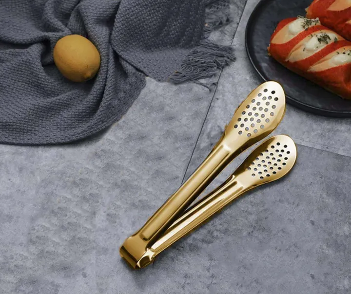 Stainless Steel Buffet Tongs - Kitchen Food Tong for Cooking and ...