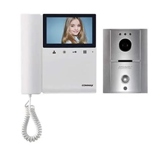 Commax Video Door Intercom Set of 4.3" Video Door Phone and Door Camera ...