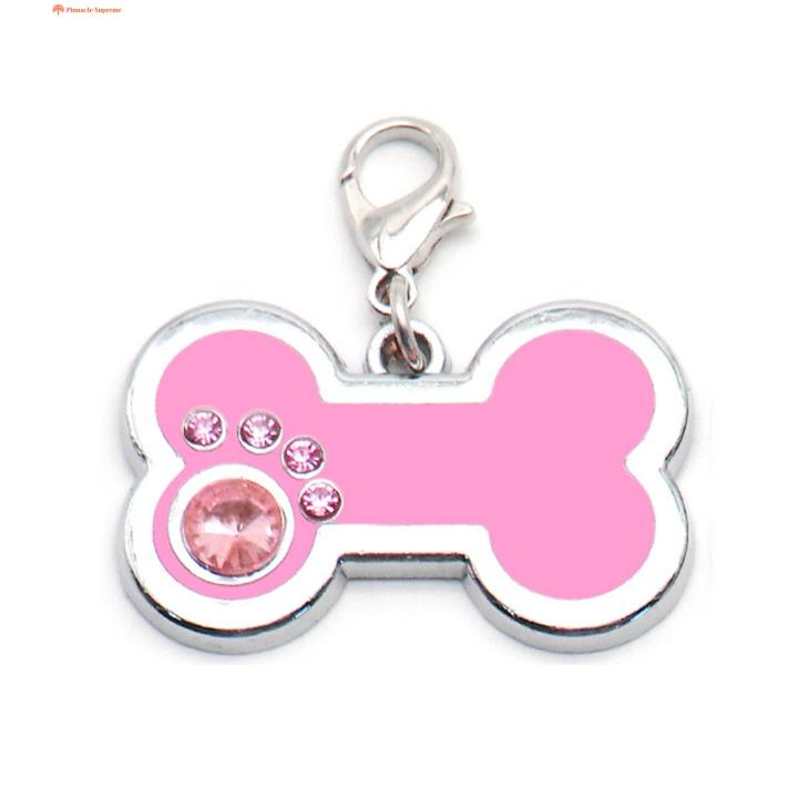 Dog Tag Paw Print Shiny Pet Dog ID Tag | Daraz.pk