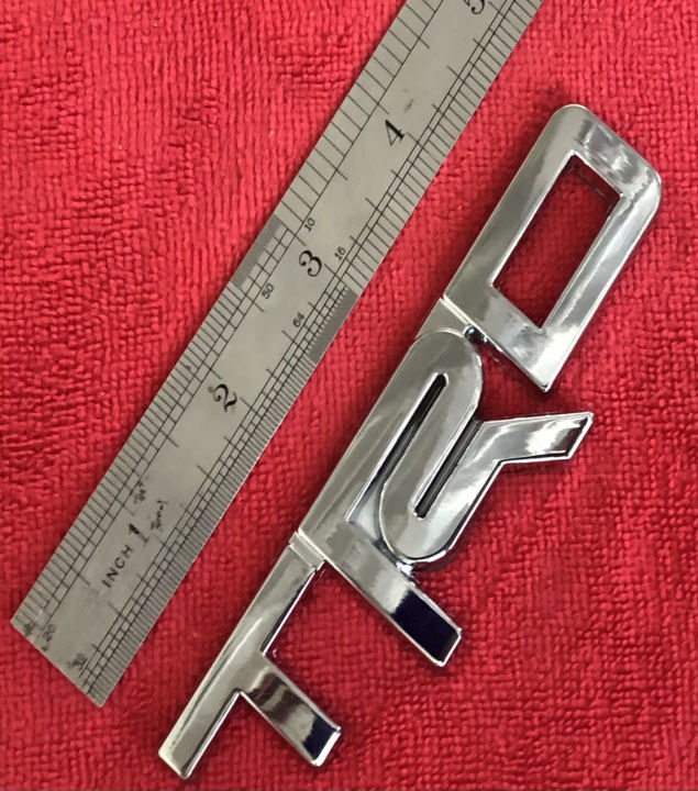 TRD fancy styling emblem 5 inches Chrome silver | Daraz.pk