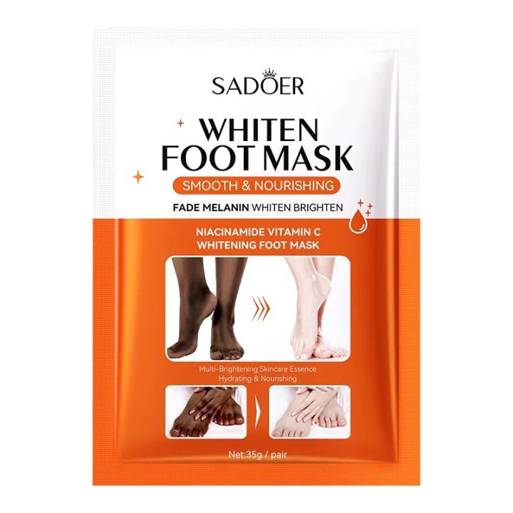 Sadoer Smooth and Nourishing Niacinamide Whitening Foot Mask 35g/Pair ...