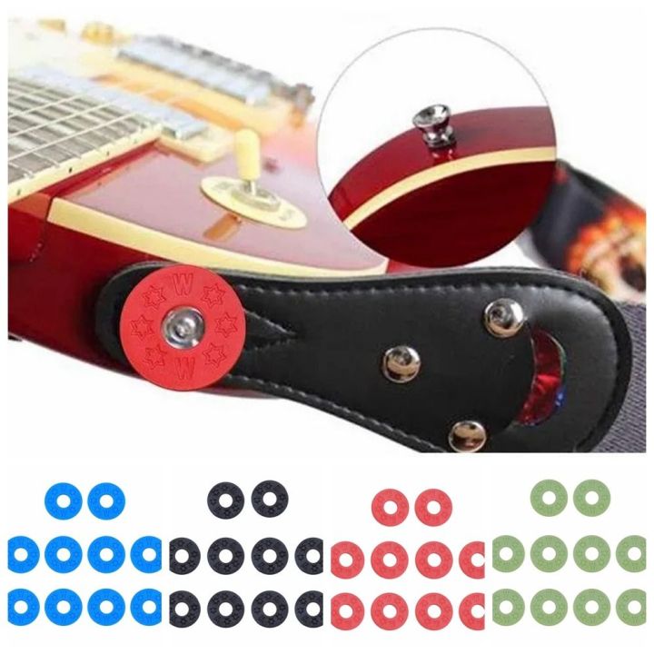 10Pcs Guitar Protector PE Guitar Strap Blocks Buckle Washer Anti ...