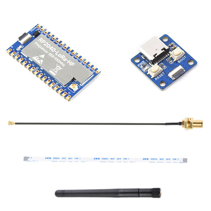 RP2040-LoRa HF Development Board Kit+Adapter Board SX1262 850-930Mhz ...