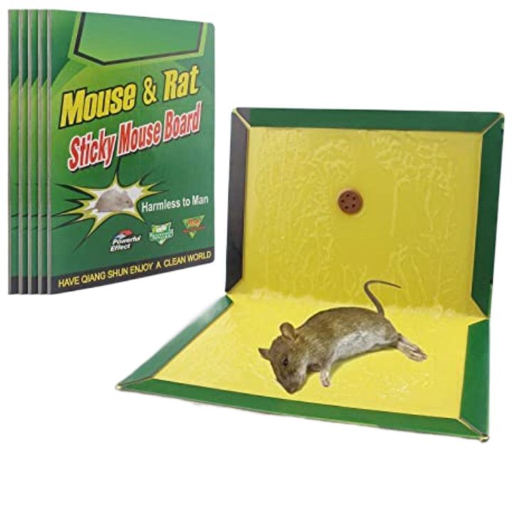 Pack Of 5 Mouse Glue Traps Sticky Boards Mice Traps strong glue board ...