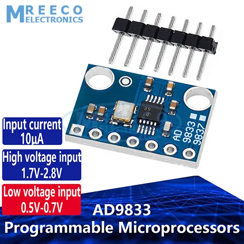 AD9833 Programmable Microprocessors Serial Interface Module Sine Square ...