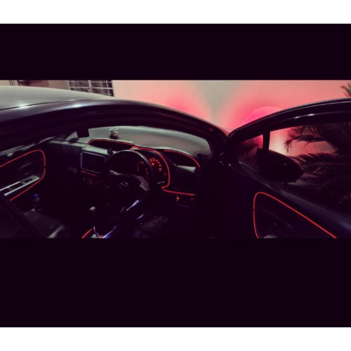 Car Dashboard Neon Light 2 meter Red | Daraz.pk