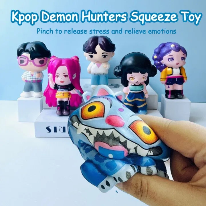 Reusable Rumi Mira Zoey Derpys Kpop Demon Hunters Squeeze Toy Statue ...