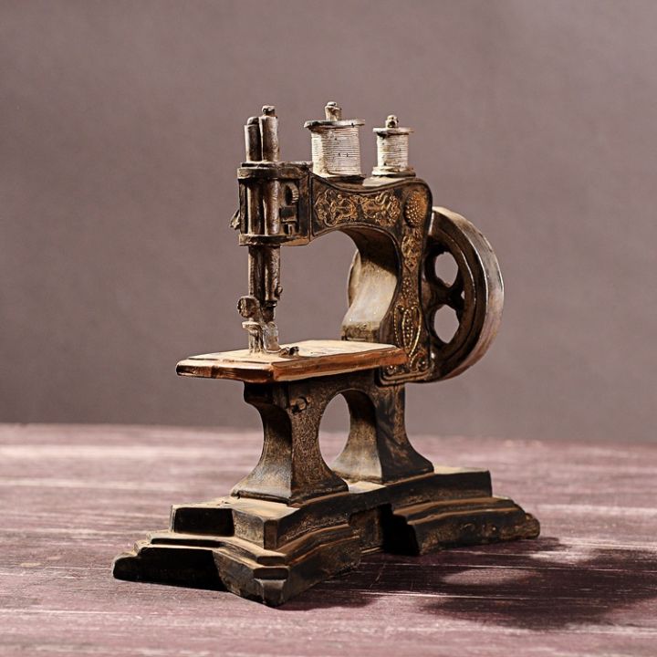 American retro crafts creative decoration sewing machine model ...