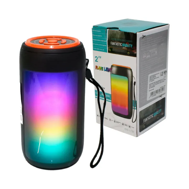 KTS-1276 Wireless LED Stereo Portable Speaker Bluetooth LED Lights USB ...