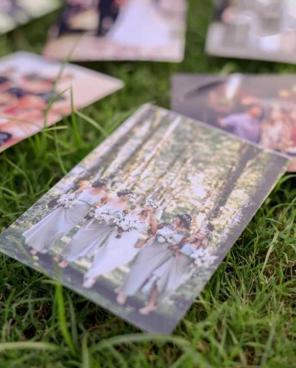 pack of 5 Customize Photo Tile 5x8 inch size - stickable frame wall art ...
