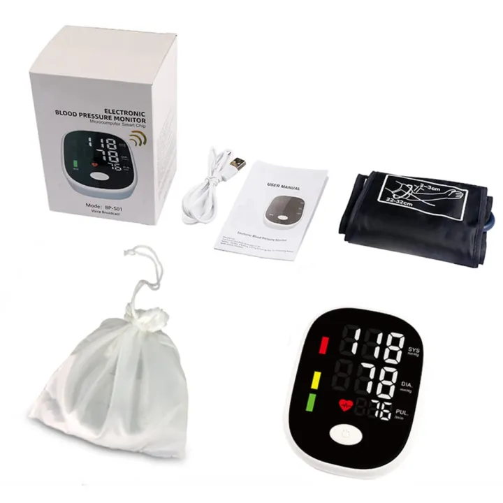 Health Care Digital LCD arm tensiometers Blood Pressure Monitor Heart ...