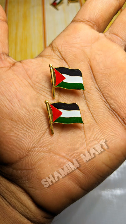 Palestine Badges (2 pcs) Best Quality Palestine Gaza Badge Palestinian ...