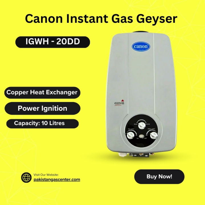 Pakistan Gas Center Instant Gas Water Heaters - IGWH - 20DD 10 Litre ...