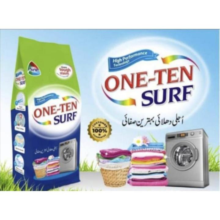 Pack of 8 One Ten Detergent Washing Powder - 1kg - Quick Wash Formula ...
