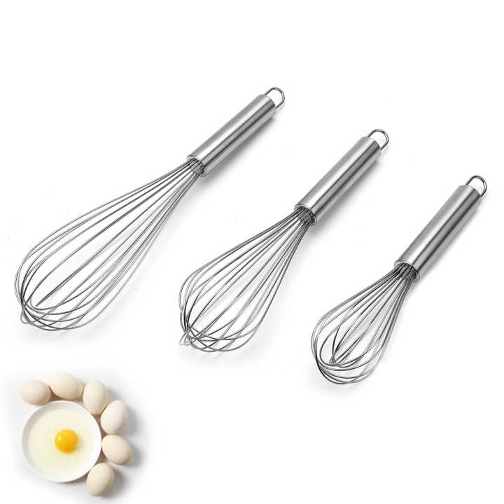 BEATER STEEL Manual Hand Whisk Mixer Cake Bakery Egg Beater- Small ...