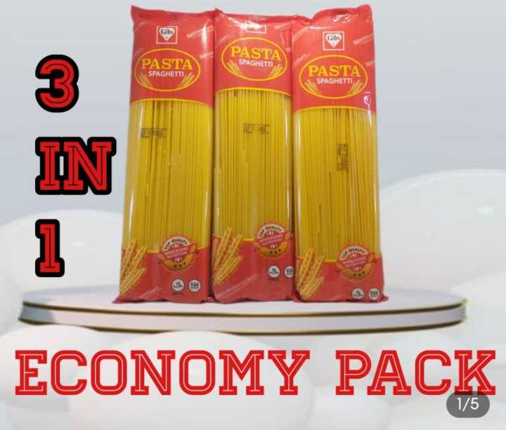PASTA PASTA SPAGHETTI MADE BY PURE WHEAT 500GRAM×3=1500 ECONOMY PACK ...