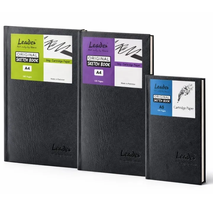 Hard Bound Sketch Book 120pages (60shts) | Leader Original Hard Binding ...