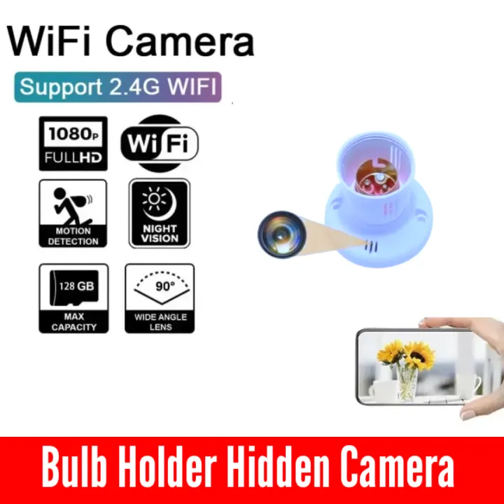 spy net Bulb Holder Camera CCTV Camera with stand || Wifi Camera ...