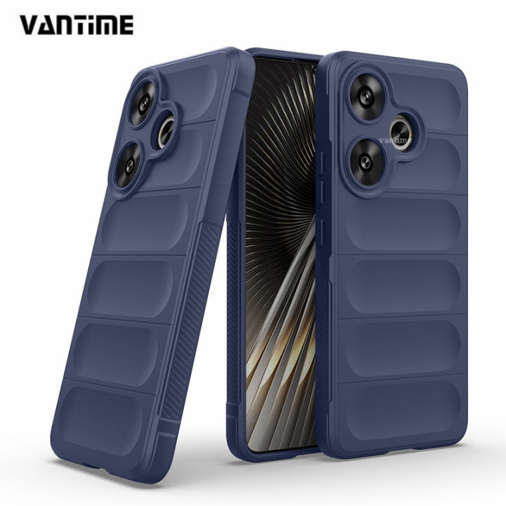 Vantime for Xiaomi Poco F6 5G Silicone Case Camera Protect Anti-Fall Airbag Cover | Daraz.pk