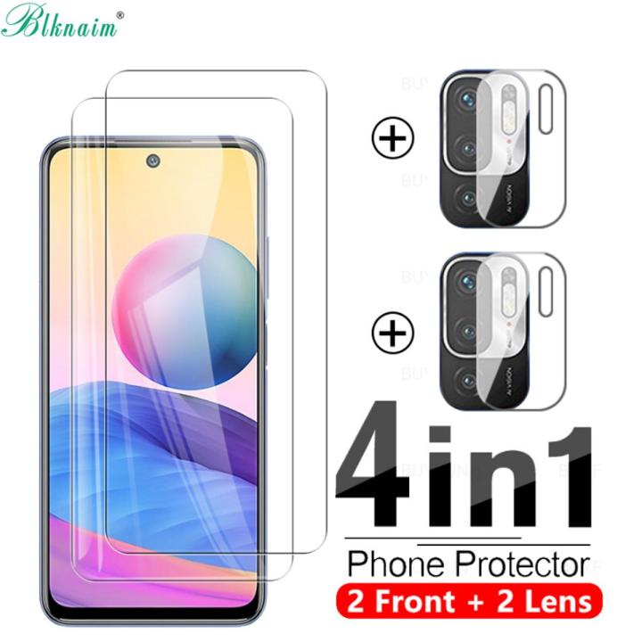 BLKNAIM 4in1 tempered glass for Xiaomi Redmi 10 hd film for Xiaomi ...