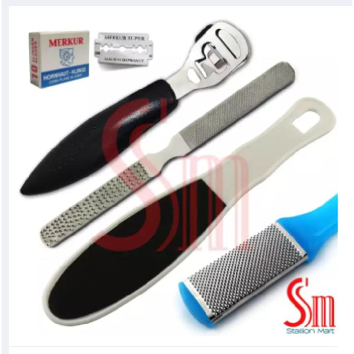4 in 1 Foot File Stainless Steel Pedicure Foot Rasp File Callus Remover ...