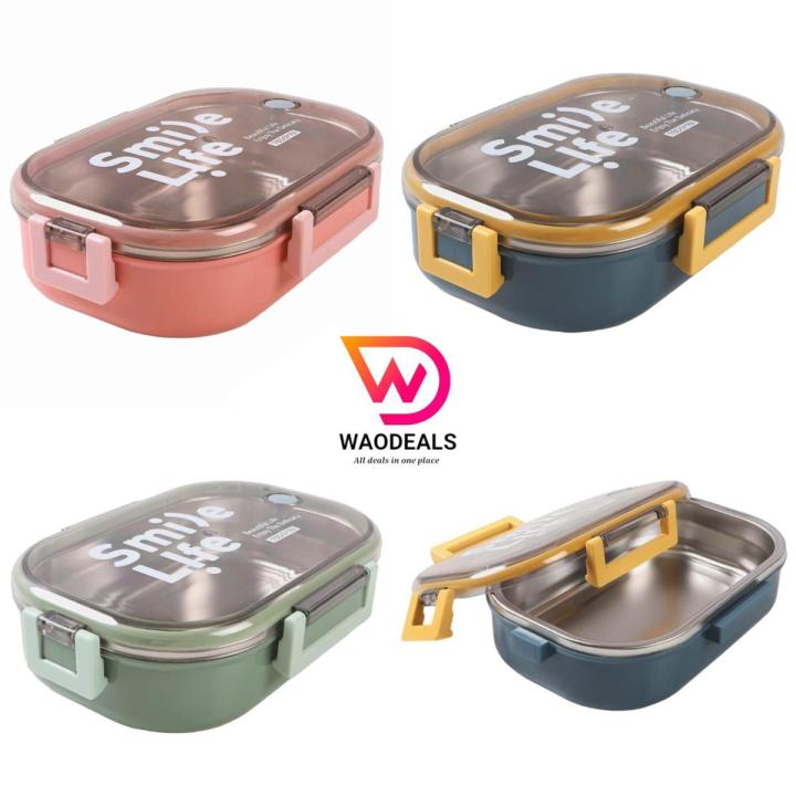 WaoDeals: Tedemei Stainless Steel Lunch Box for Kids & Adults, Leak ...