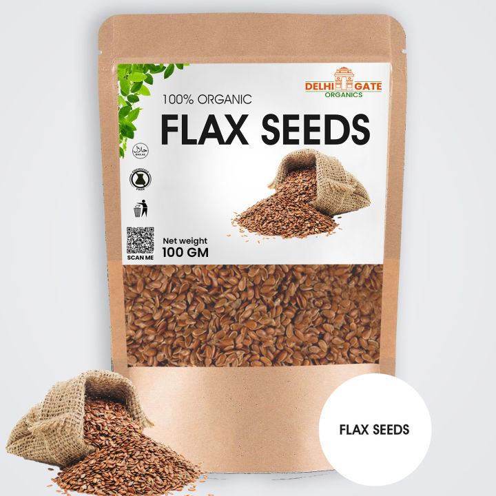 Organic Premium Quality Flax Seeds / Flex Seed / Alsi k beej - 100 ...