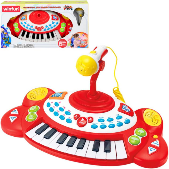18 Keys Electronic Piano Keyboard With Detachable Microphone | Daraz.pk