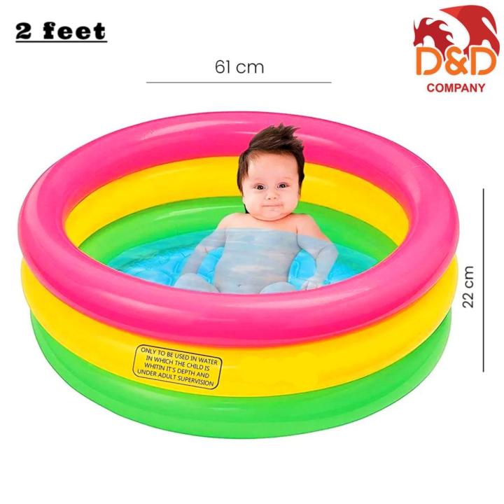 Intex Swimming Pool, 2 feet Inflatable Pool, Swimming Pool for Kids ...