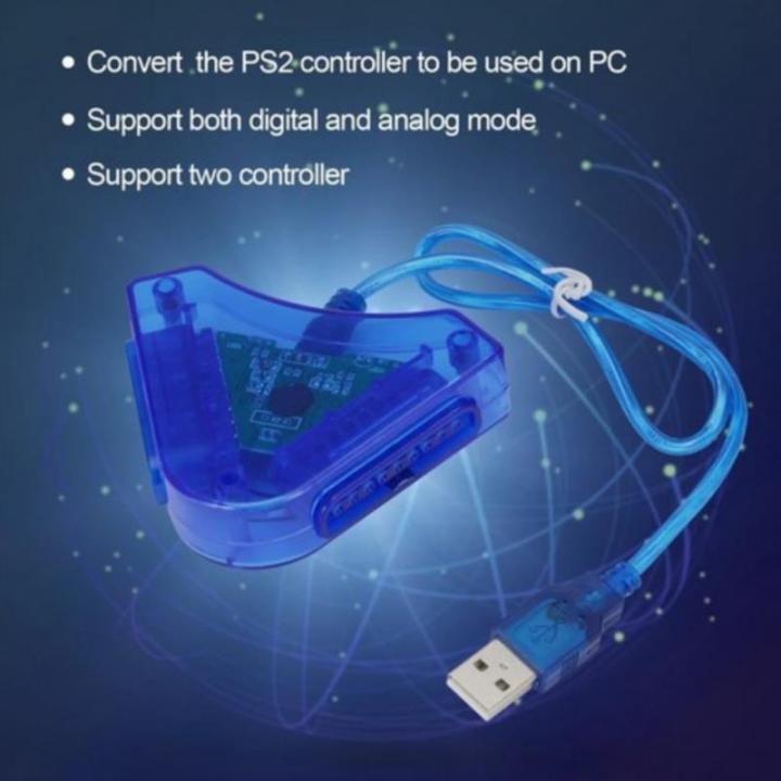Usb Dual Player Converter Adapter Cable For Ps2 Usb Game Controller