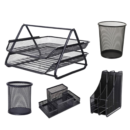 Metal Mesh Office Accessories Deal, Office Table Accessories, Desk ...