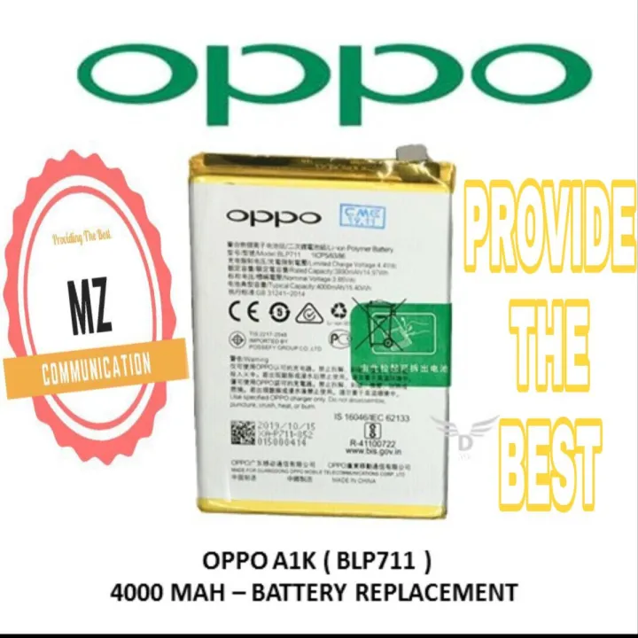 BLP711 ORIGINAL BATTERY FOR OPPO AIK WITH 4000MAH CAPACITY, BRAND NEW ...