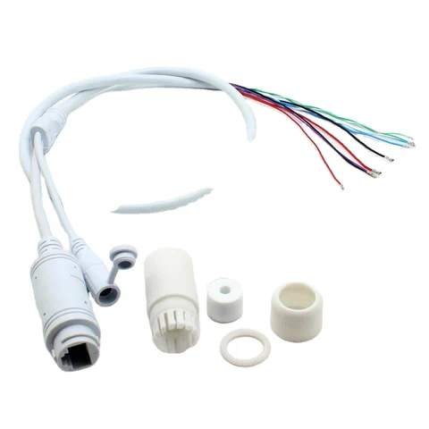 Waterproof POE Adapter Cable POE Splitter Cable with Audio 48V to 12V ...