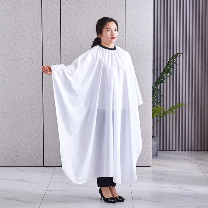 White Professional Hair Cutting Cape – Salon Hairdressing Gown and ...