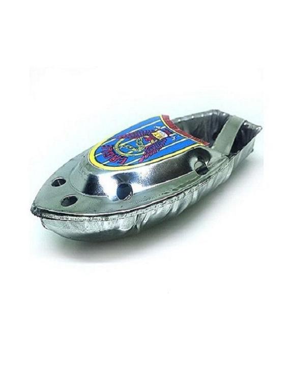 Pack of 2 Candle-Powered Water Boats – Vintage Style Tin Floating Boat ...