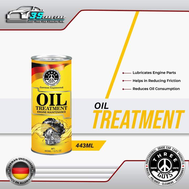 Oil Treatment Engine Maintenance THREE GUYS (German Engineered) 443ml ...