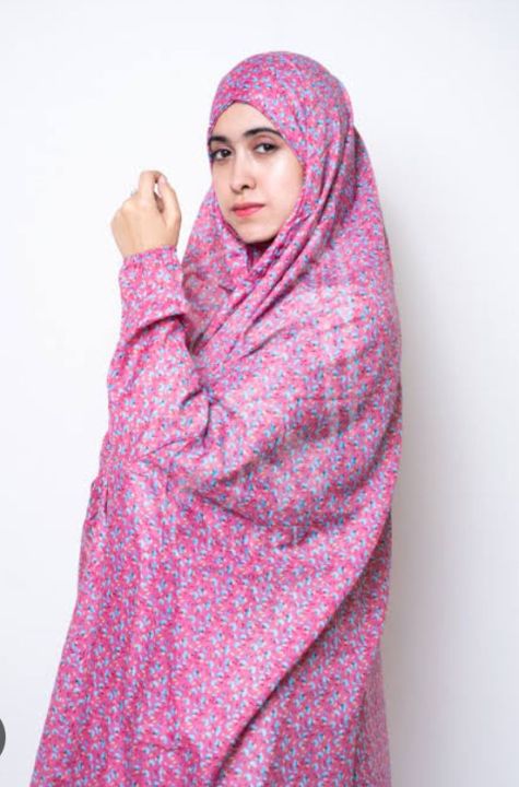 Namaz Chaddar with Sleeve Irani Chaddar Printed Namaz Khimar Big Size ...