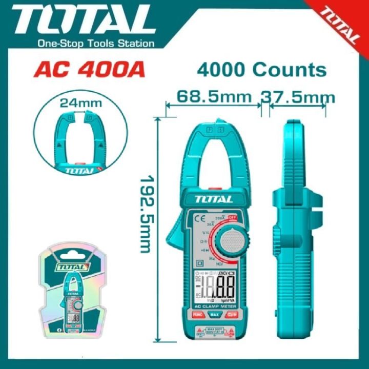 Digital AC Clamp Meter 400A TMT762001 | Company: Total | Origin: China ...
