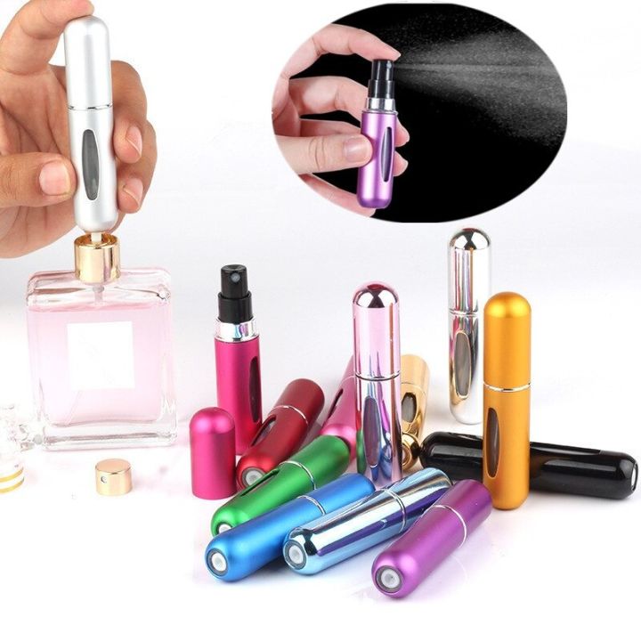 Refillable 5ml Mini Perfume Spray Bottle - Portable Travel Cosmetic ...