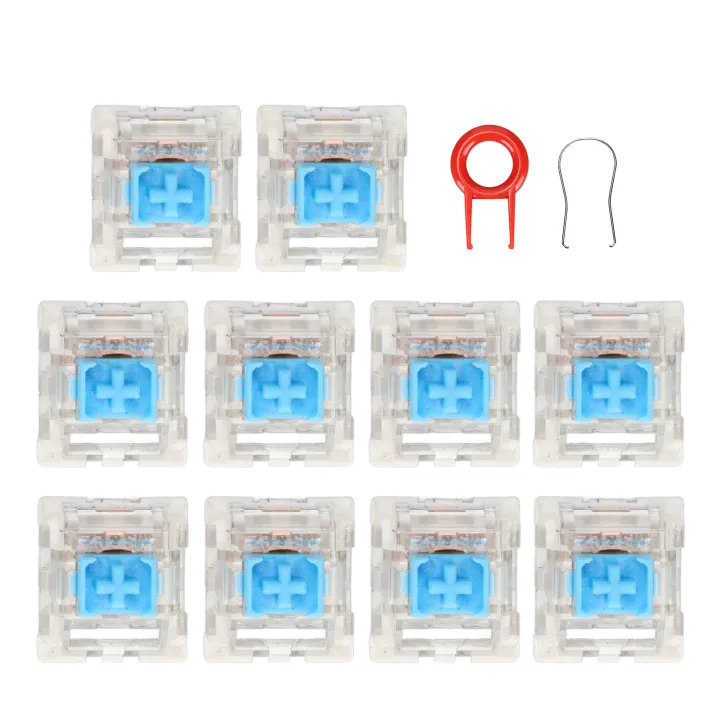 10Pcs Keyboard Switches Blue Switch Exquisite Structure for Replacement ...