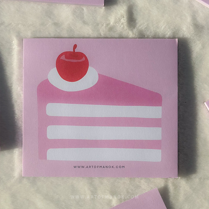 Memo Pad | Tear off notes | Cake slice design | Daraz.pk